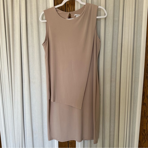Bar III | Dresses | Bar Iii Beige Nude Envelope Sheath Dress | Poshmark